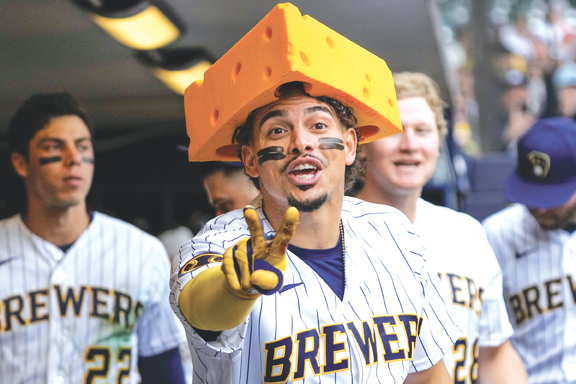 Cheesehead fits well on Milwaukee Brewers’ Willy Adames after 6-1 win ...